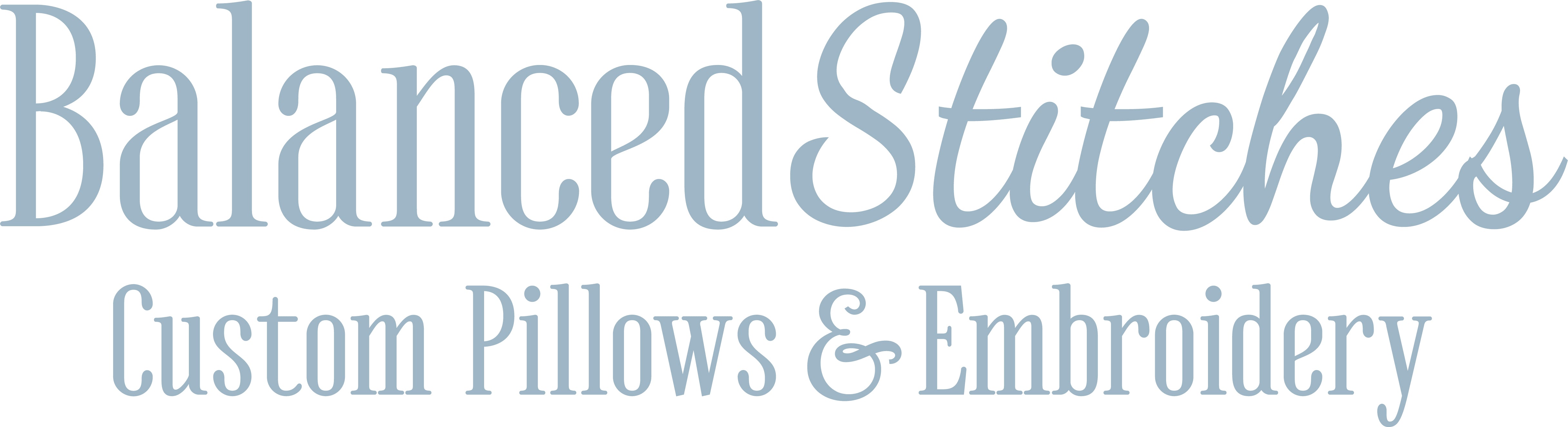 Monogram Pillow Fonts - Applique – Balanced Stitches